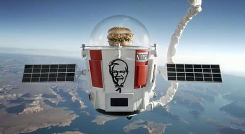 KFC Has Launched A Chicken Sandwich Into Space! - Weird But True News